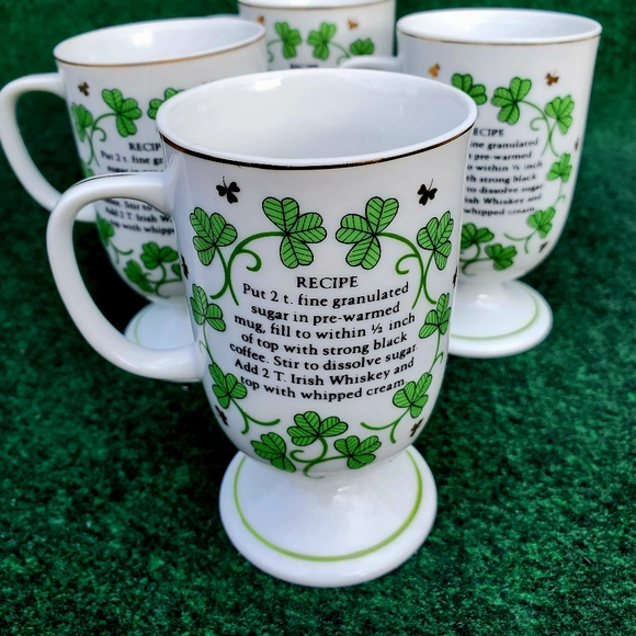 a Lorrie Design | Dining | Vtg Irish Coffee Cups 4 A Lorrie Design ...